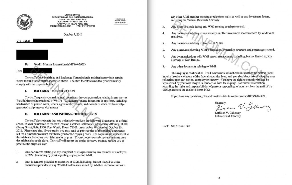 SEC probe WMI for possible securities violations